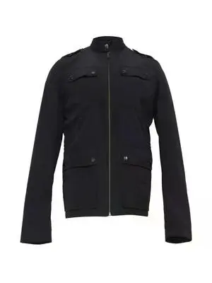 BOSS Stand-collar Flap-pocket Jacket - Blue