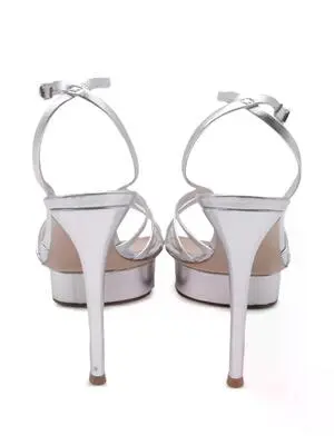 GIANVITO ROSSI Leather Strappy Platform High Stiletto Heel Sandals