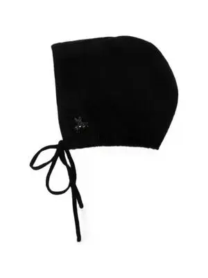 Simone Rocha Crystal-embellished Hat - Black
