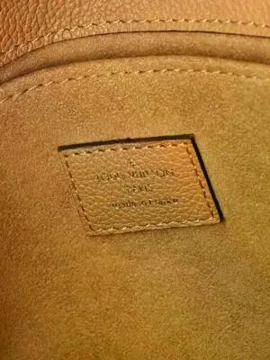 LOUIS VUITTON Pochette Metis Monogram Empreinte Giant Crossbody Bag - Brown