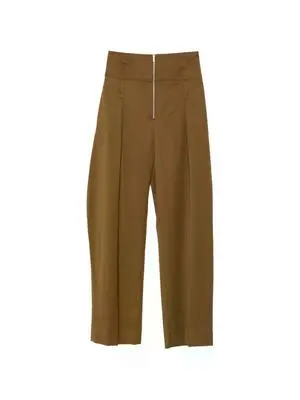 FERRAGAMO Zip-fastening Trousers - Brown