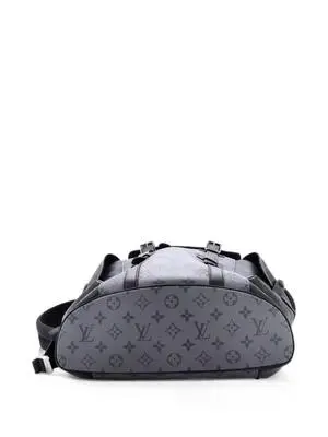 LOUIS VUITTON Christopher Reverse Monogram Eclipse Canvas Mm Backpack - Black