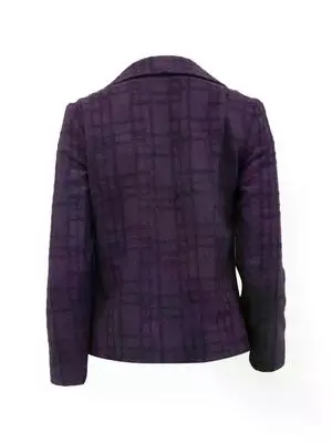 Etro 2010s Double-breasted Plaid Jacket