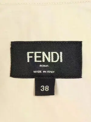 Fendi 2000s Embroidered-detailing Long-sleeved Shirt