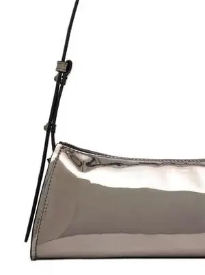 Dkny Logo Plaque Metallic Shoulder Bag