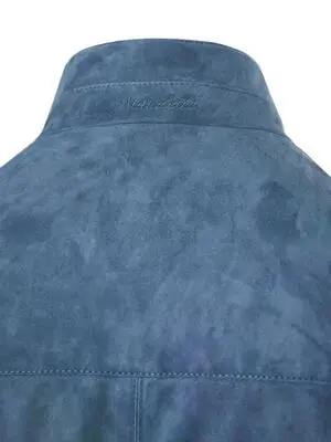 MANDELLI High-neck Suede Jacket