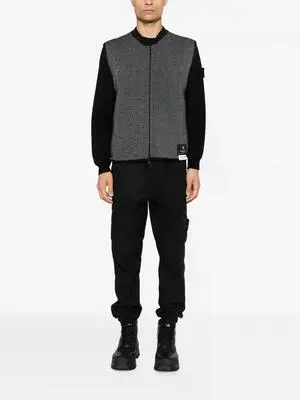 Y3 Skull Print Zip-up Gilet