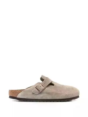 BIRKENSTOCK Boston Leather Sandals - Neutrals