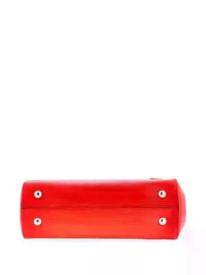 LOUIS VUITTON Cluny Top Handle Bag Epi Leather Mm Satchel - Red