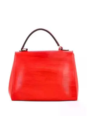 LOUIS VUITTON Cluny Top Handle Bag Epi Leather Mm Satchel - Red