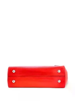 LOUIS VUITTON Cluny Top Handle Bag Epi Leather Mm Satchel - Red