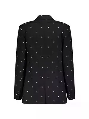 Red Valentino Star-print Double-breasted Blazer