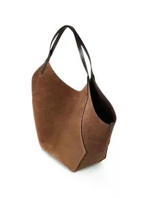 Brunello Cucinelli Reversible Duo Shopper In Lizard-effect Calfskin - Brown