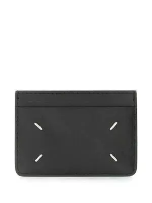MAISON MARGIELA Four Stitches Calf Leather Cardholder - Black
