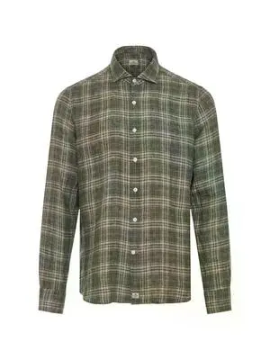 SONRISA Check-pattern Long-sleeve Shirt - Green