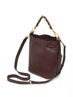 COCCINELLE Small Beat Generation Pebbled Leather Bucket Bag - Red