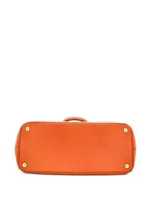 Prada Saffiano Leather Large Tote Bag - Orange