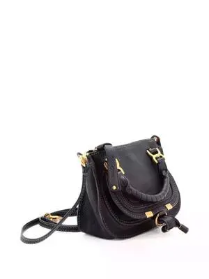Chloé Marcie Satchel Leather Baby Crossbody Bag - Black