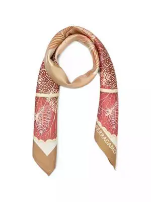 FERRAGAMO Floral-print Silk Scarf