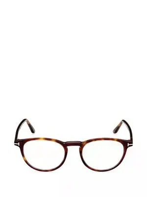 TOM FORD Round Frame Glasses - Brown