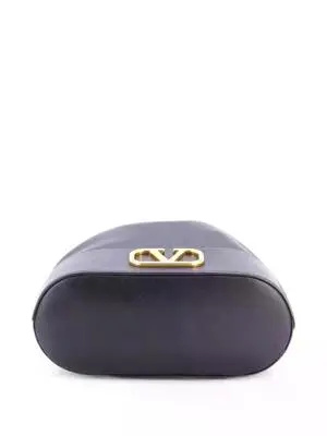 Valentino Garavani Vlogo Drawstring Pouch Leather Bucket Bag