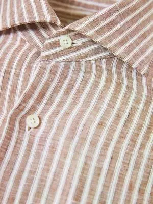 ALESSANDRO GHERARDI Striped-pattern Long-sleeve Shirt