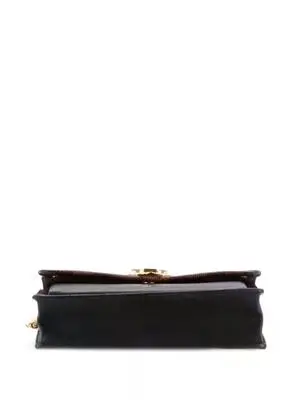 LOUIS VUITTON Vavin Chain Wallet Nm Damier With Leather Crossbody Bag - Black