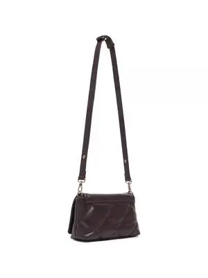 Liu Jo Medium Lapuffy Quilted Shoulder Bag With Chain Strap - Brown