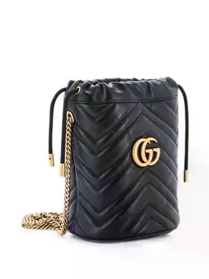 Gucci Gg Marmont Matelassé Leather Mini Bucket Bag