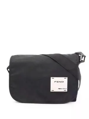 Fendi 2000s Logo-plate Shoulder Bag