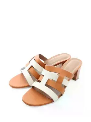 Hermès 2000s Amica Leather Sandals
