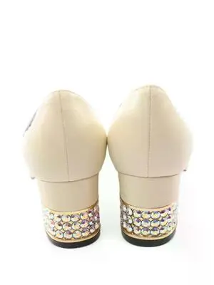 Gucci 2020s G Logo Rhinestone Pumps
