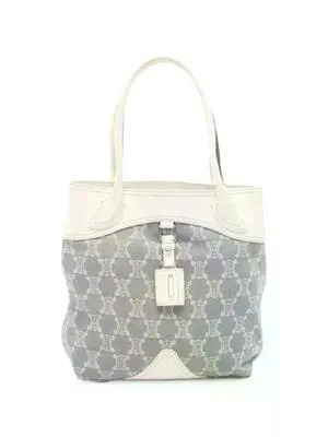 Celine 2000s Paris Macadam Tote Bag - Blue