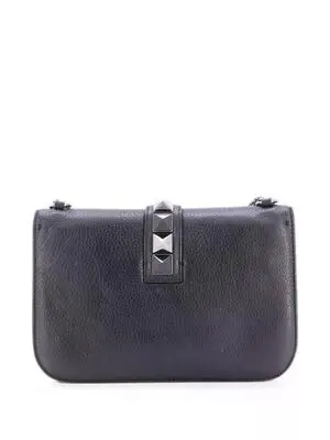 Valentino Garavani Glam Lock Leather Medium Shoulder Bag