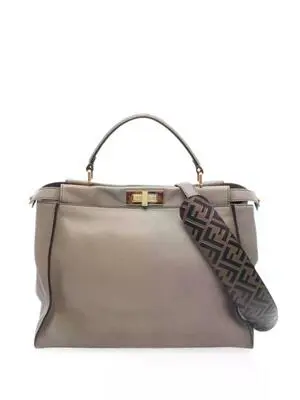 Fendi 2010s Peekaboo Tote Bag - Grey