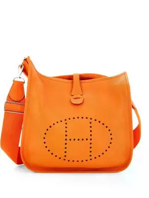 Hermès Evelyne Bag Gen Iii Clemence Pm Crossbody Bag - Orange
