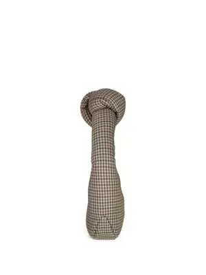 A.W.A.K.E. Mode Mia Knotted Gingham Shoulder Bag