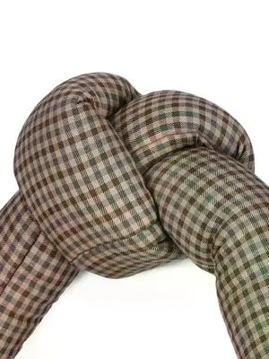 A.W.A.K.E. Mode Mia Knotted Gingham Shoulder Bag
