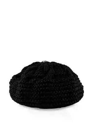 Chrome Hearts Cable-knit Button-detail Beret