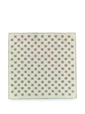 Brunello Cucinelli Geometric-print Silk Pocket Square