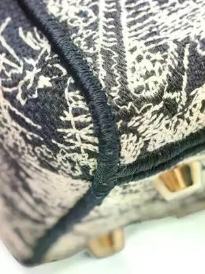 Dior 2010s Medium Lady D-lite Toile De Jouy Tote Bag - Blue