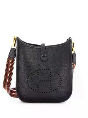 Hermès Evelyne Bag Gen Iii Clemence Tpm Crossbody Bag - Black