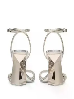 Valentino Garavani Crystal-embellished Rockstud-heel Sandals