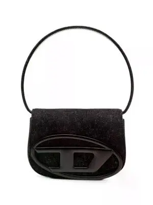 DIESEL® 1dr Logo-plaque Shoulder Bag - Black