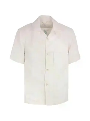 Eleventy Paisley-patterned Short-sleeve Shirt - Neutrals