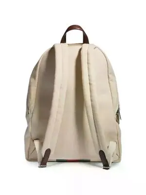 Gucci Positano Web-stripe Zip-front Backpack