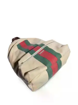 Gucci Positano Web-stripe Zip-front Backpack