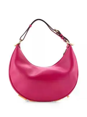 Fendi Fendigraphy Bag Leather Small Hobo Bag - Pink