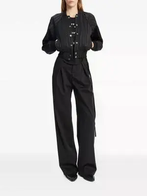 ANN DEMEULEMEESTER Arya Striped Bomber Jacket