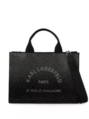 Karl Lagerfeld Rue St-guillaume Rhinestone Tote Bag